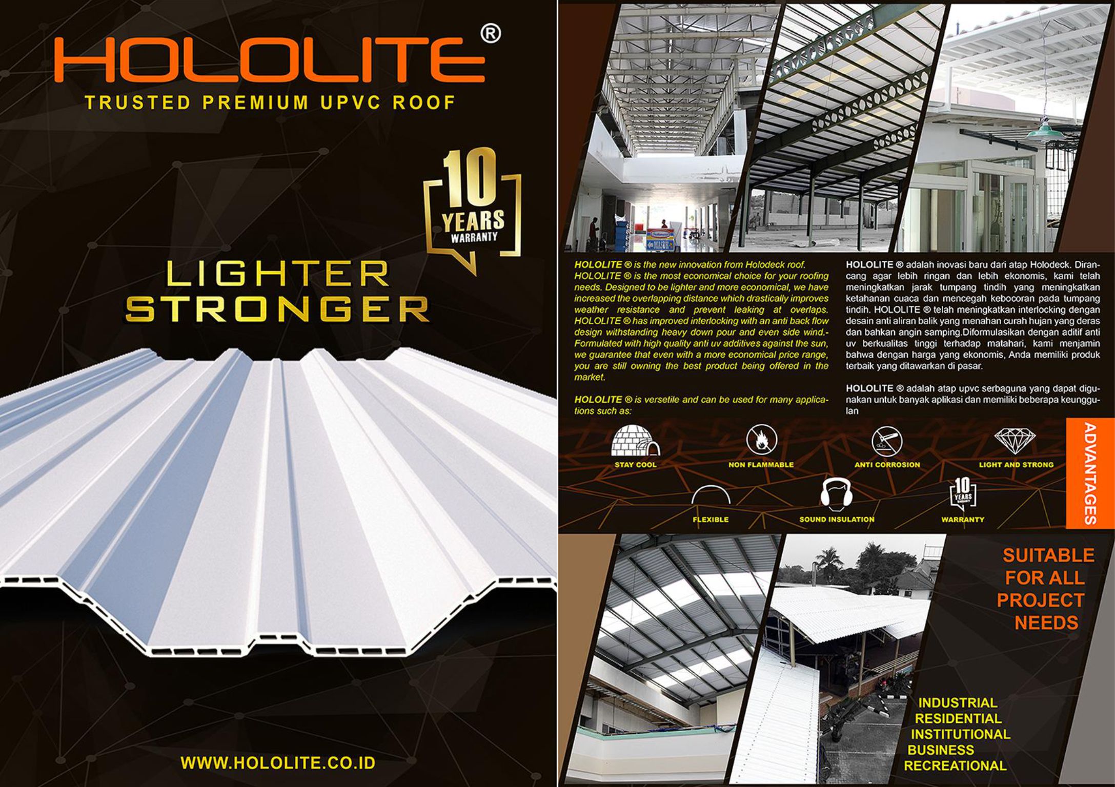 Dapatkan Informasi Kelebihan dan Keunggulan Atap uPVC Premium Hololite ...