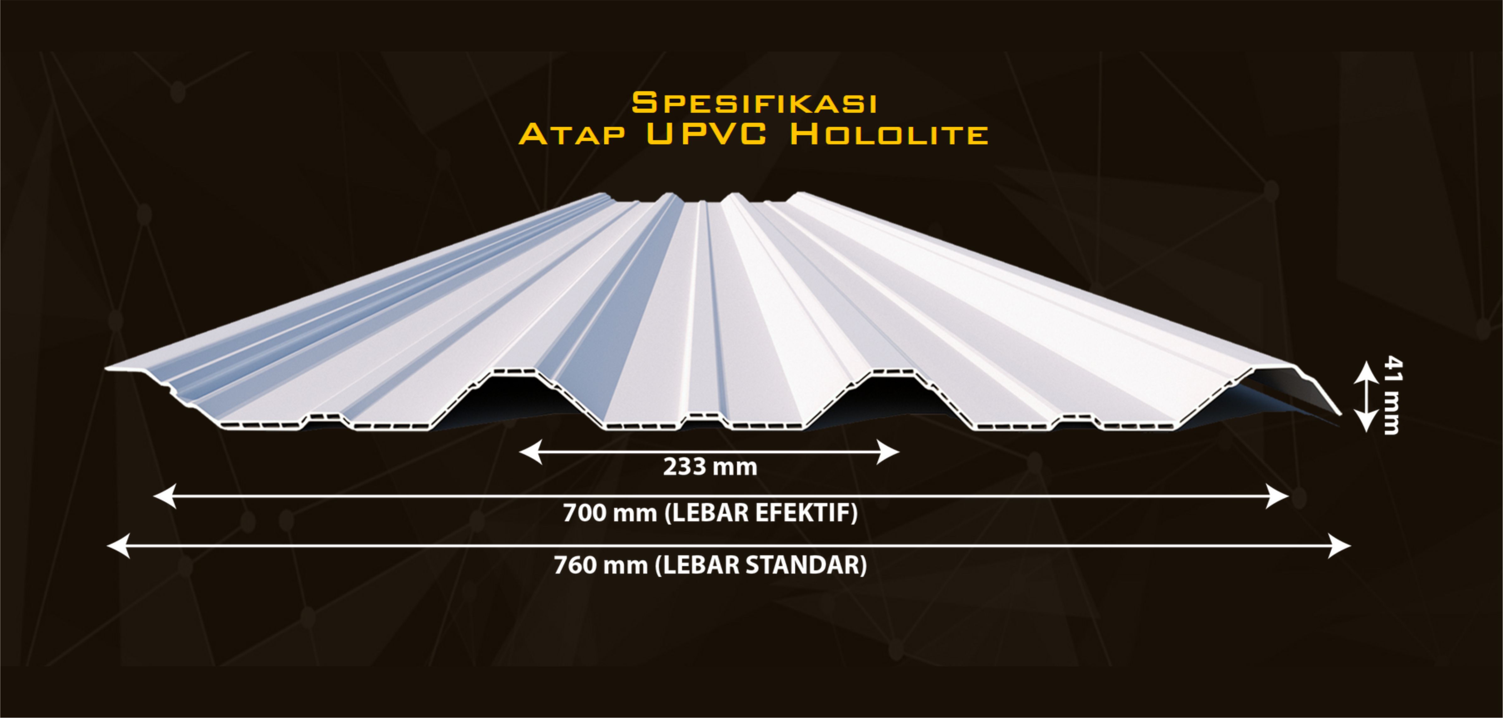 Spesifikasi Atap uPVC Hololite Banyak Kelebihan dengan Harga Murah ...